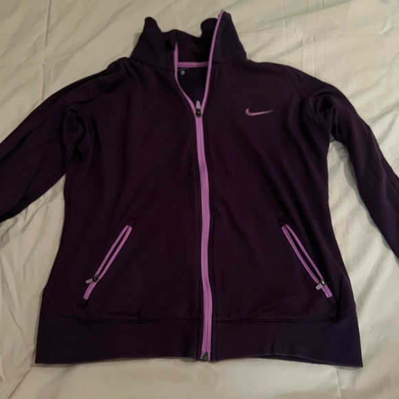 Nike | Jackets & Coats | Nike Purple Zip Up Jacket | Poshmark